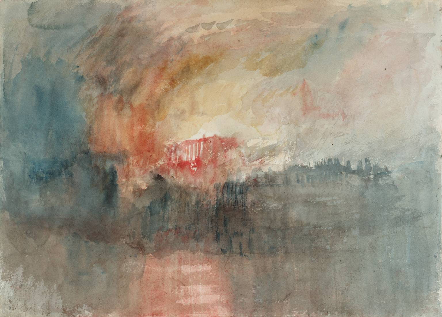 J.M.W. Turner: Fire at the Tower of London | Tate