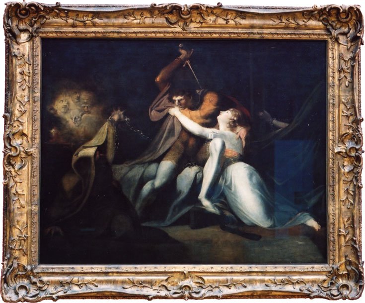 A replica frame for Henry Fuseli’s Percival Delivering Belisane from ...