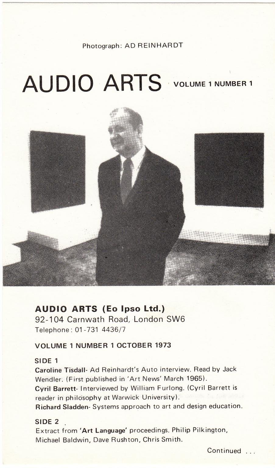 Audio Arts – Project | Tate