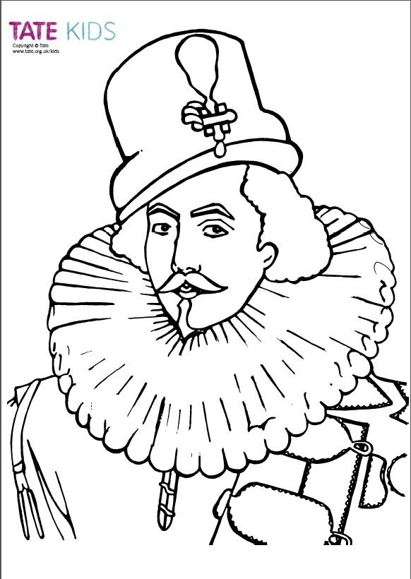 Colour In: Tudor Man – Colouring Book | Tate Kids
